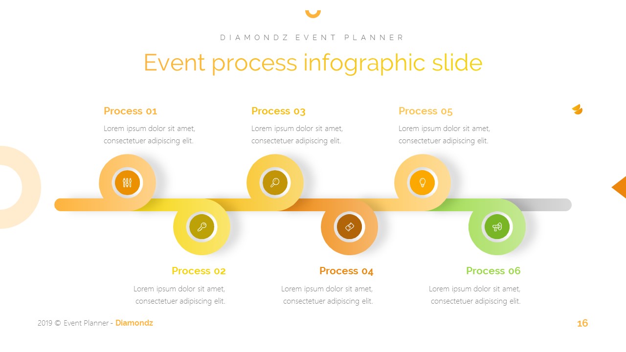 Diamondz Event Planner PowerPoint Template, Presentation Templates