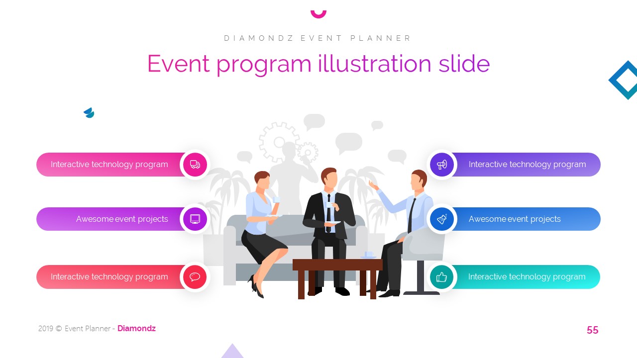 Diamondz Event Planner PowerPoint Template by BrandEarth | GraphicRiver