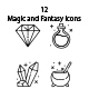 Magic and Fantasy Icons, Icons | GraphicRiver