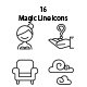 Magic Line Icons, Icons | GraphicRiver