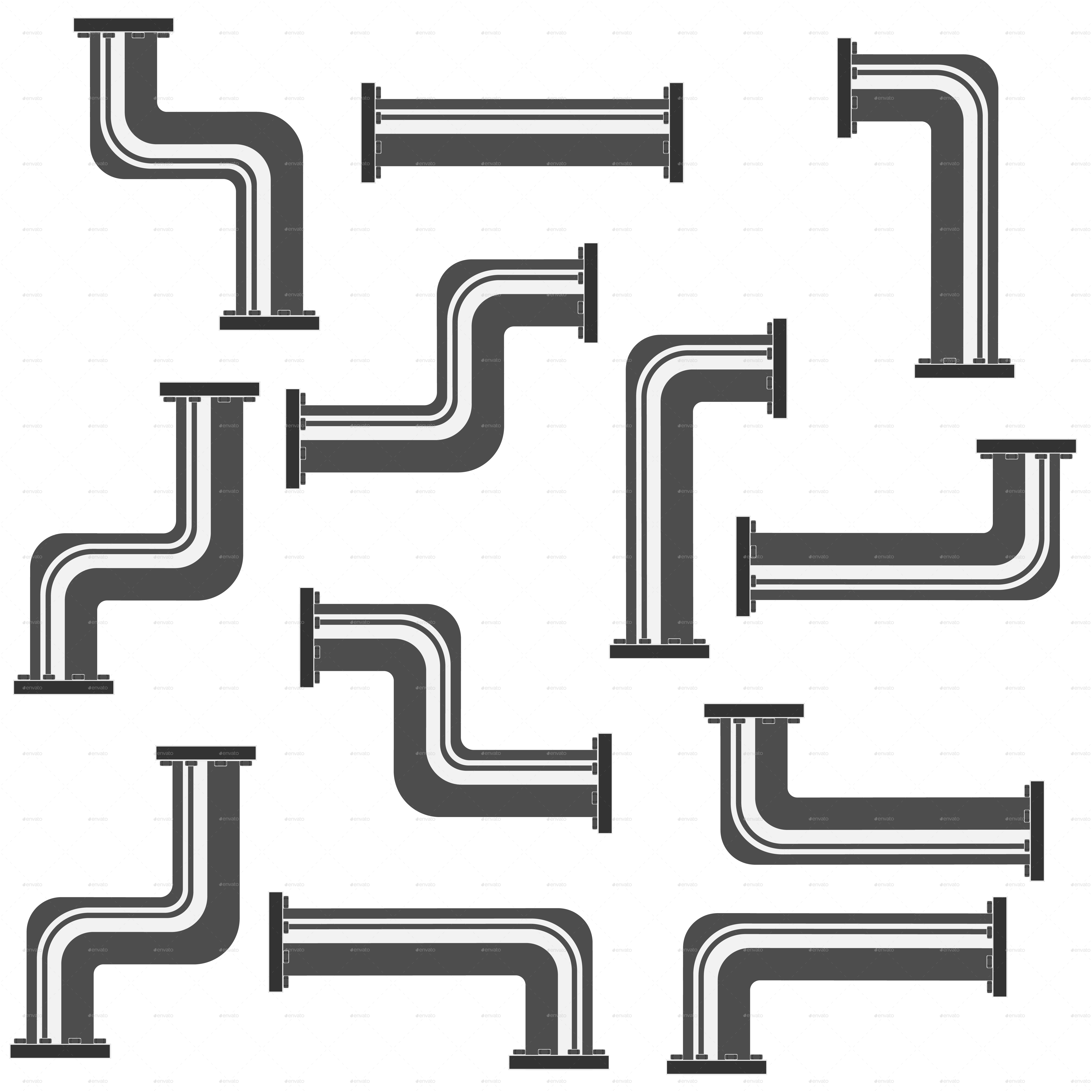 Sanitary Engineering, Vectors | GraphicRiver