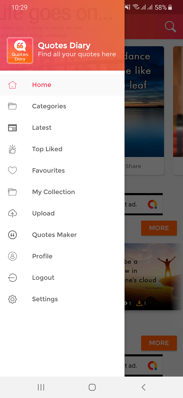 Android Quotes Diary (Image, Text Quotes, Quote Maker, Upload) by ...
