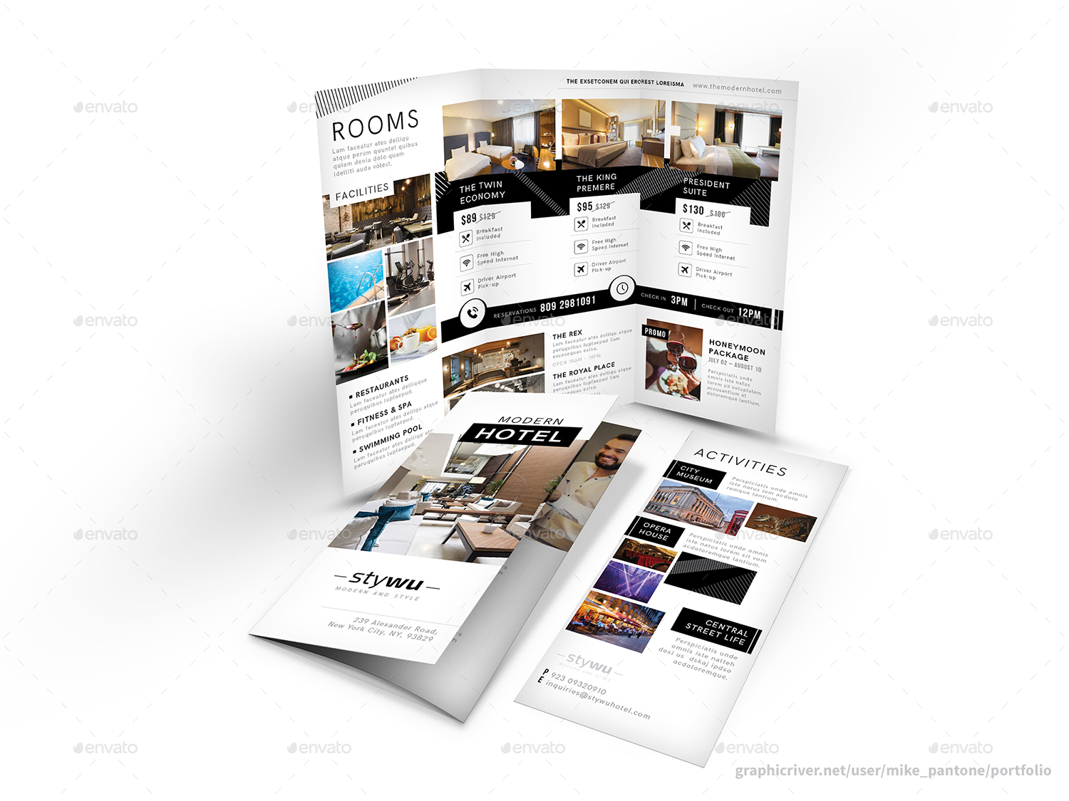 Modern Hotel Print Bundle 3, Print Templates | GraphicRiver