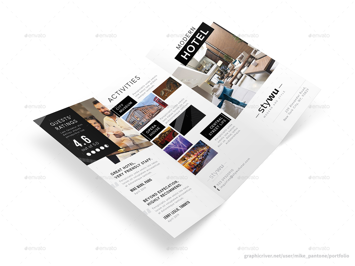 Modern Hotel Print Bundle 3, Print Templates | GraphicRiver