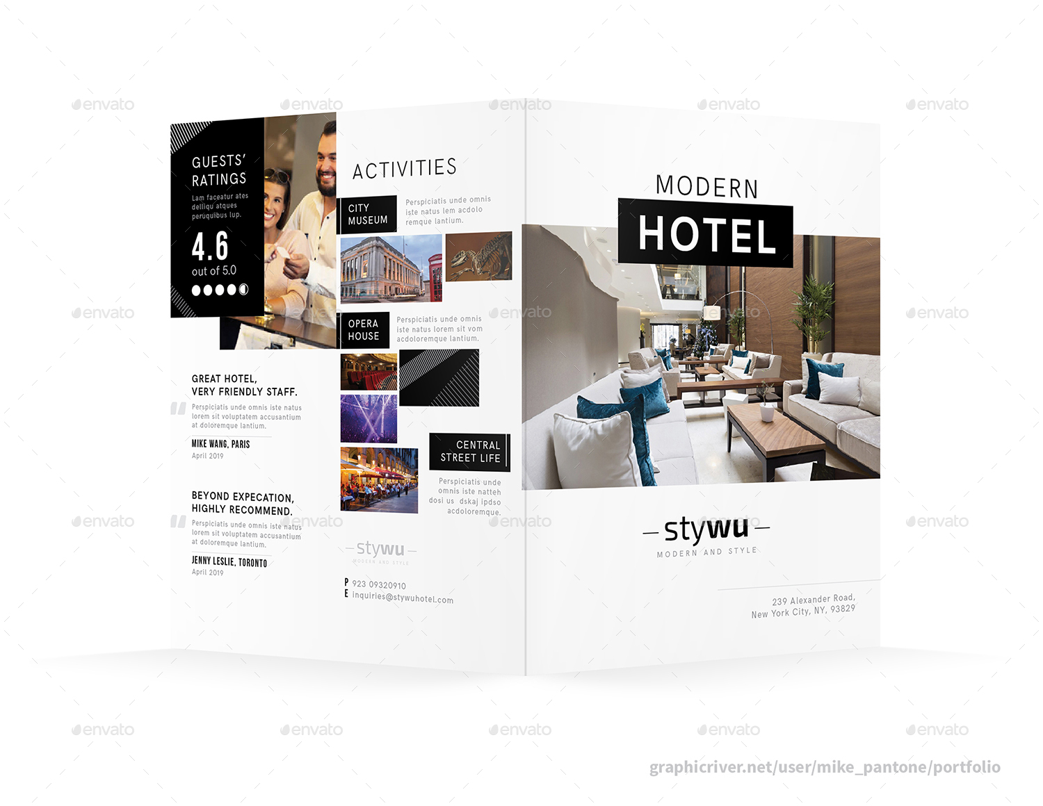Modern Hotel Print Bundle 3, Print Templates | GraphicRiver