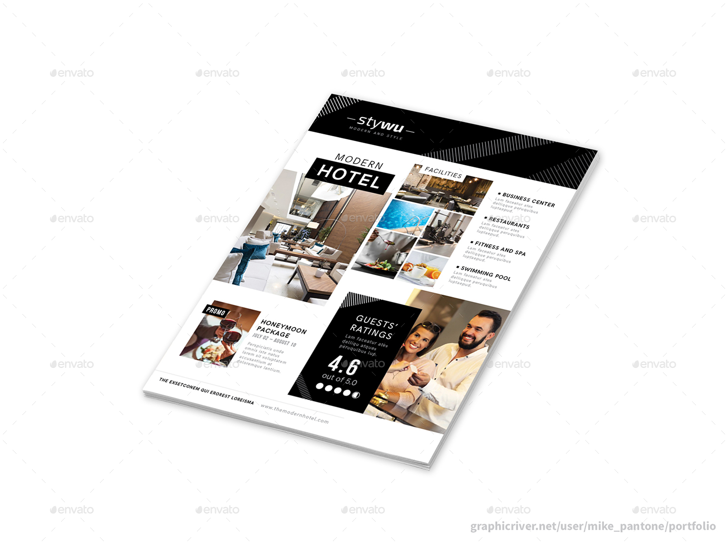 Modern Hotel Print Bundle 3, Print Templates | GraphicRiver