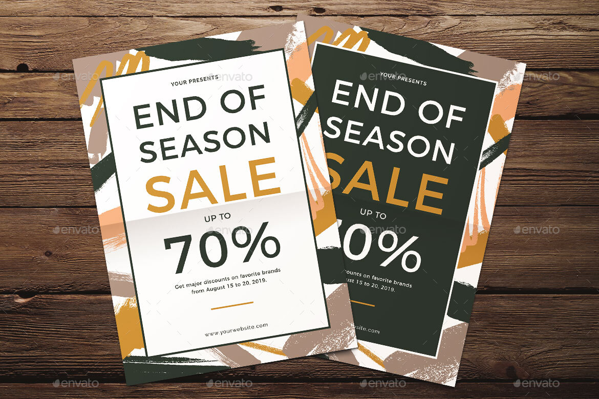 End of Season Sale Flyer, Print Templates | GraphicRiver