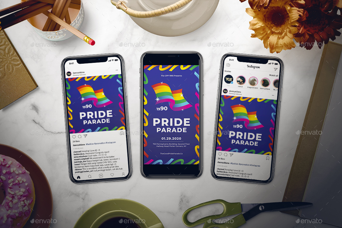 Pride Parade Flyer Set, Print Templates | GraphicRiver