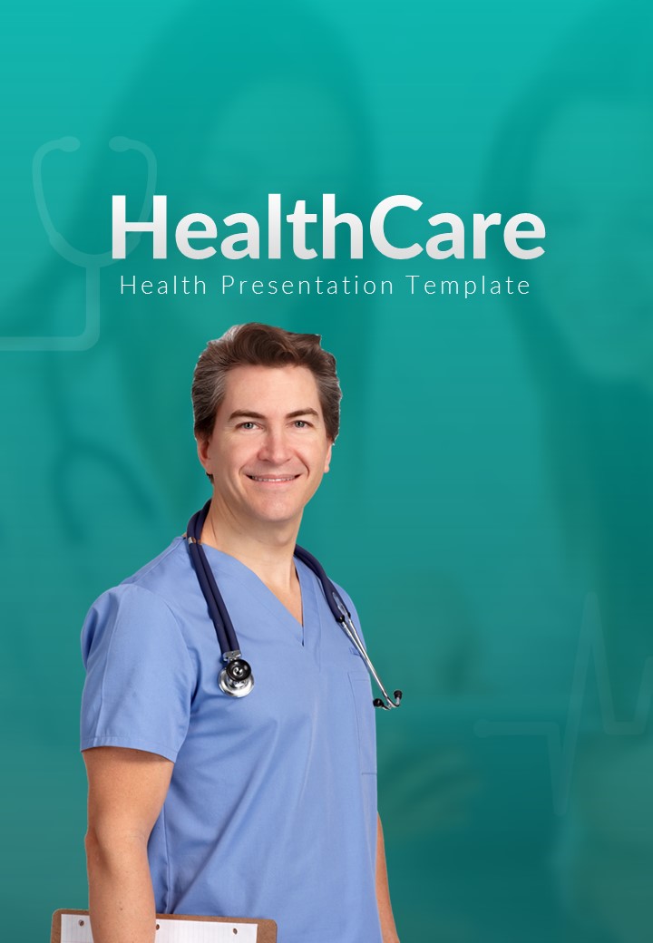 Healthcare Portrait Medical PowerPoint Template, Presentation Templates