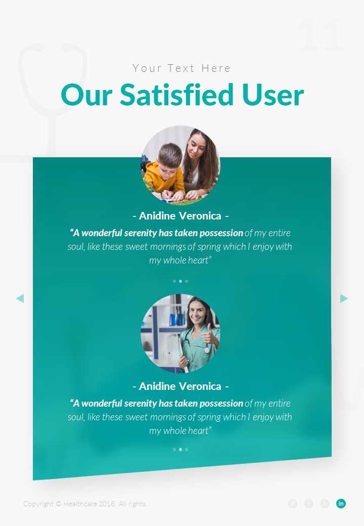 Healthcare Portrait Medical PowerPoint Template, Presentation Templates