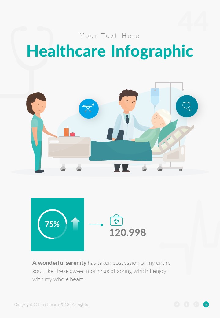 Healthcare Portrait Medical PowerPoint Template, Presentation Templates