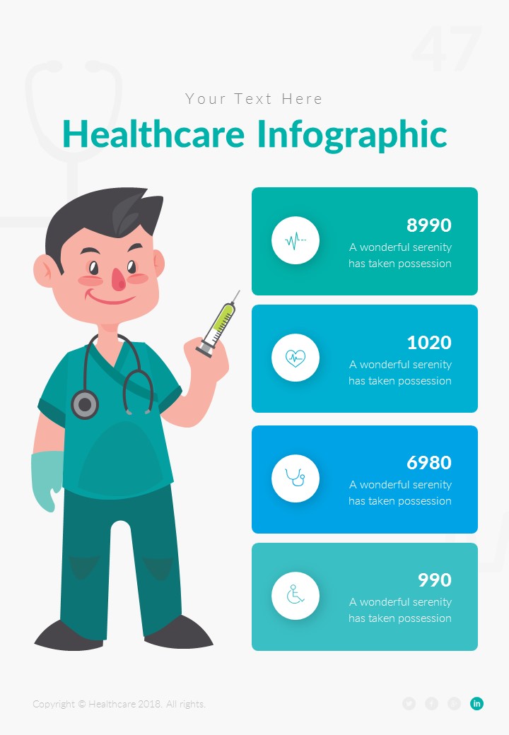 Healthcare Portrait Medical PowerPoint Template, Presentation Templates