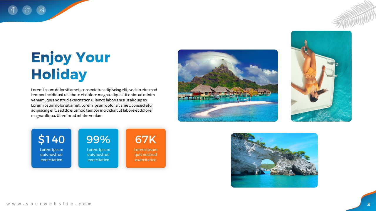 Vacanza Holiday Presentation Template, Presentation Templates ...