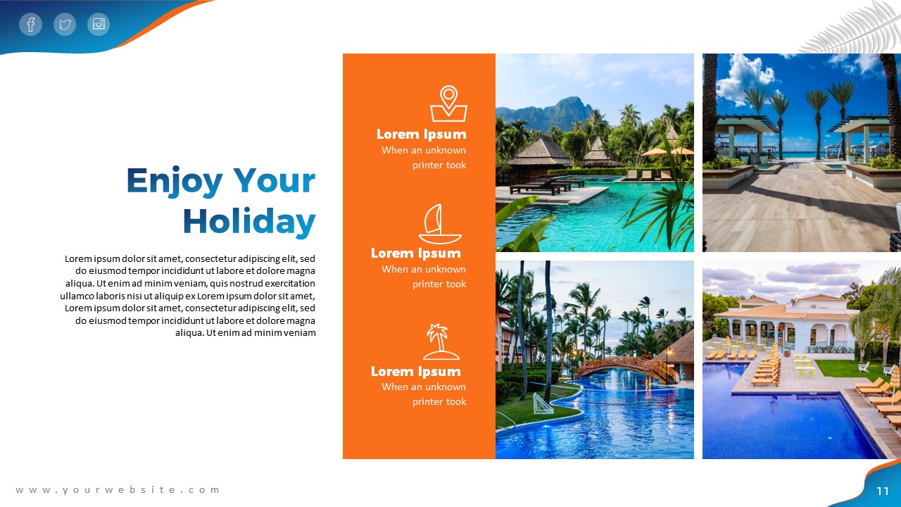Vacanza Holiday Presentation Template, Presentation Templates ...
