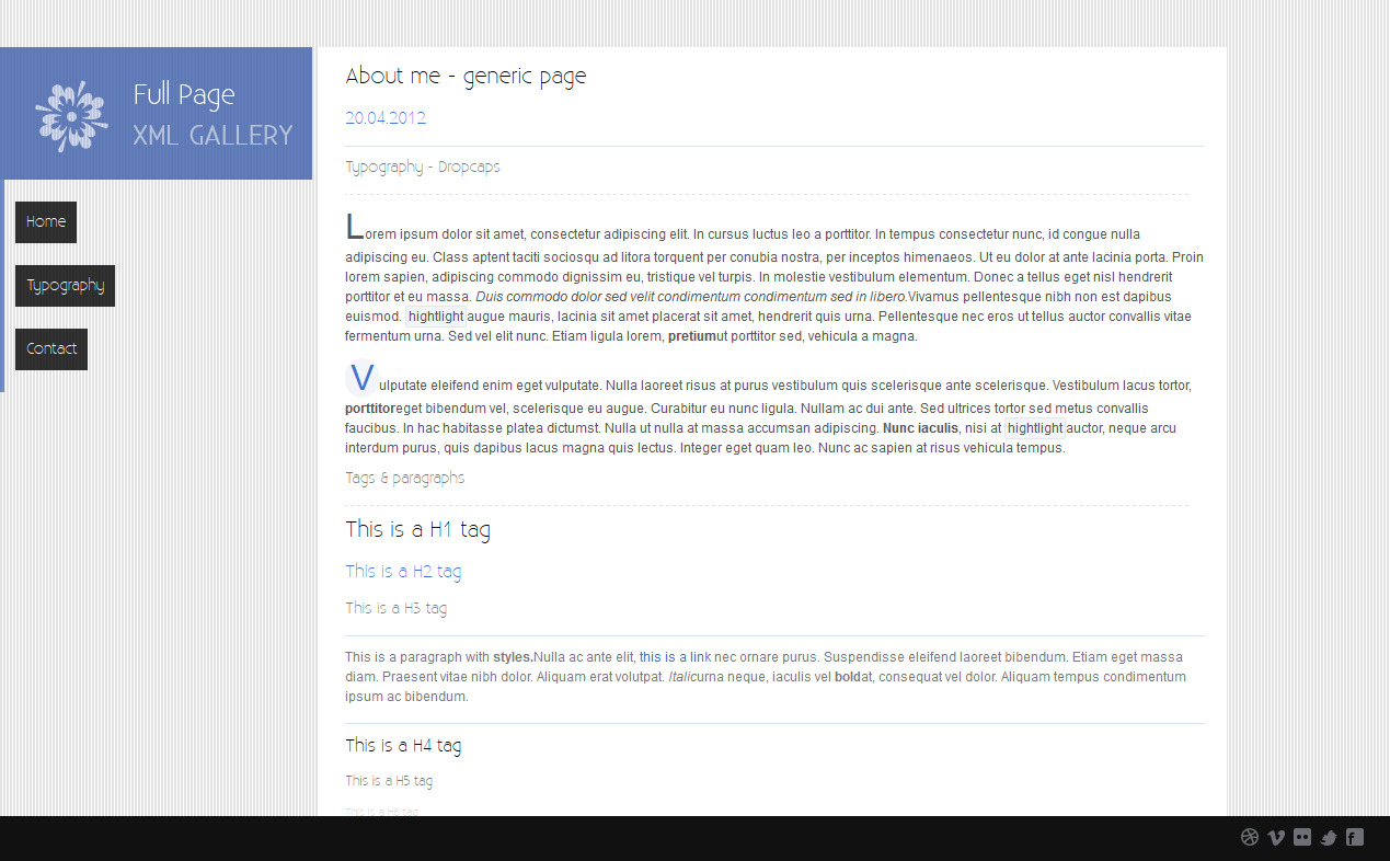 Exclusive Full Page-Fullscreen jQuery XML Gallery by AA-Team | CodeCanyon