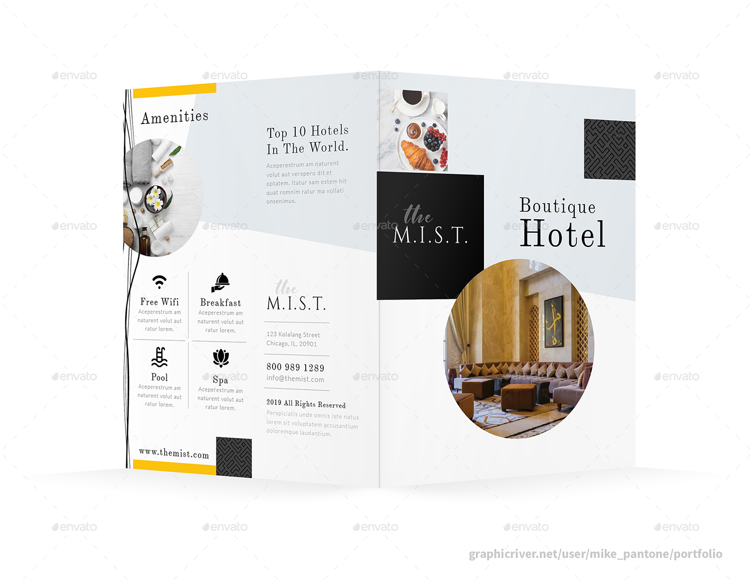 Modern Hotel Print Bundle 4, Print Templates | GraphicRiver