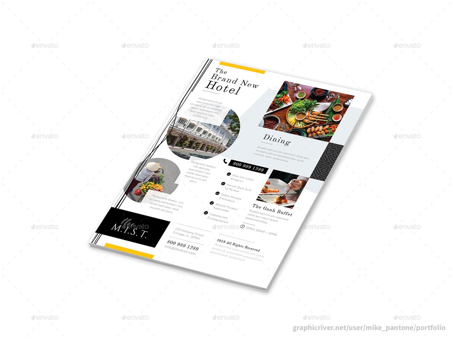 Modern Hotel Print Bundle 4, Print Templates | GraphicRiver