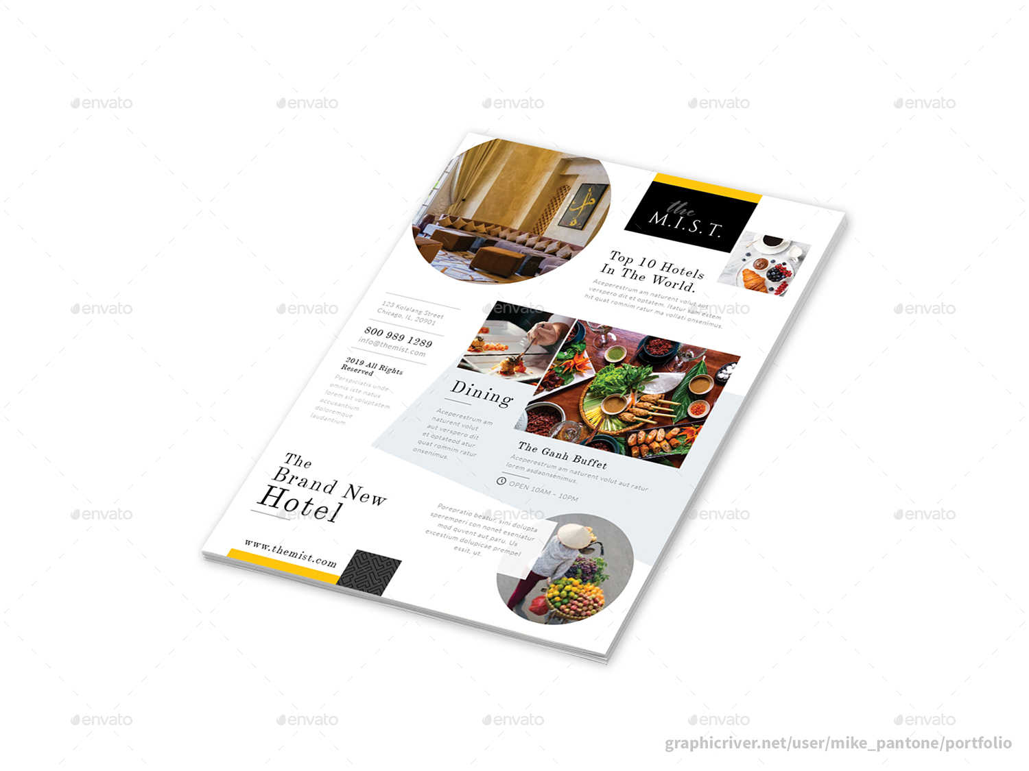 Modern Hotel Print Bundle 4, Print Templates | GraphicRiver