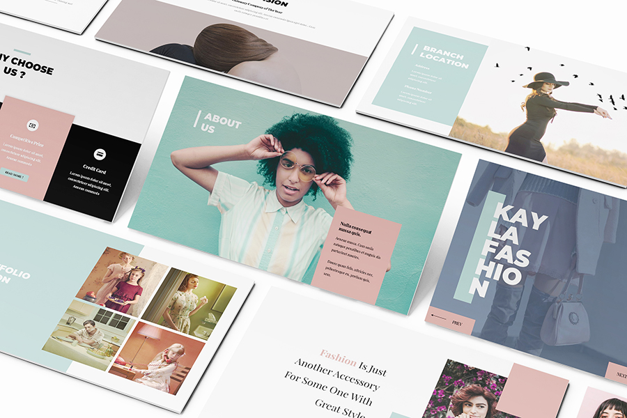 Kayla Fashion Google Slides Template, Presentation Templates | GraphicRiver
