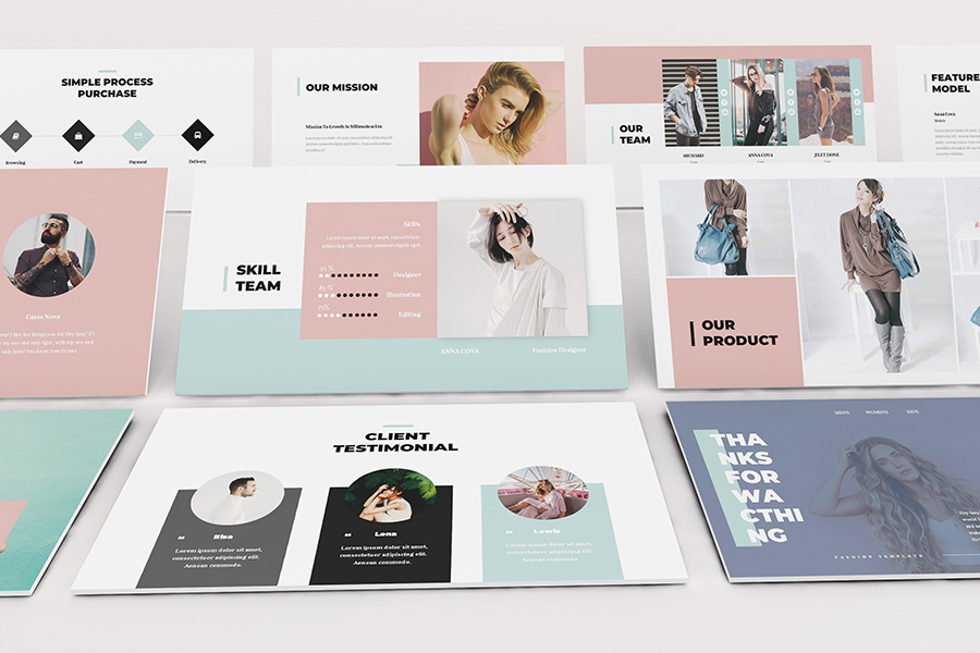 Kayla Fashion Google Slides Template, Presentation Templates | GraphicRiver