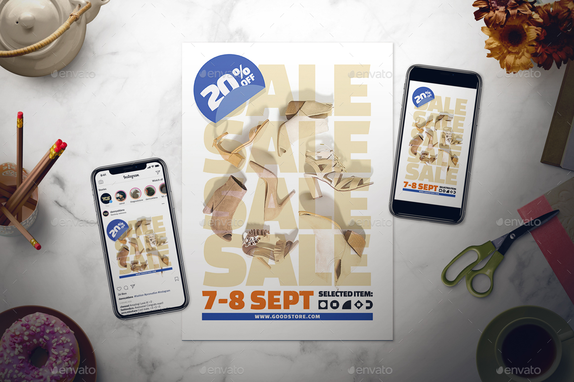 Sale Flyer Set, Print Templates | GraphicRiver