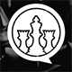 Chess Blog Logo King and Rook Figures in Speech Bubble Form, Logo Templates