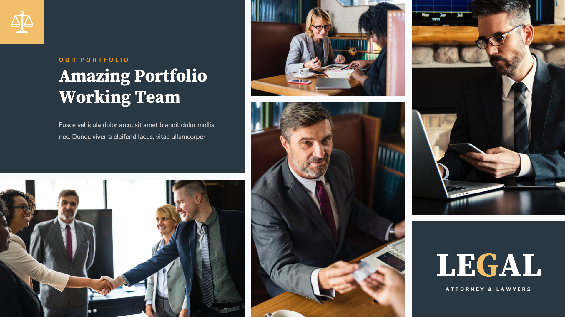 LEGAL - Attourney & Lawyer Powerpoint Template, Presentation Templates