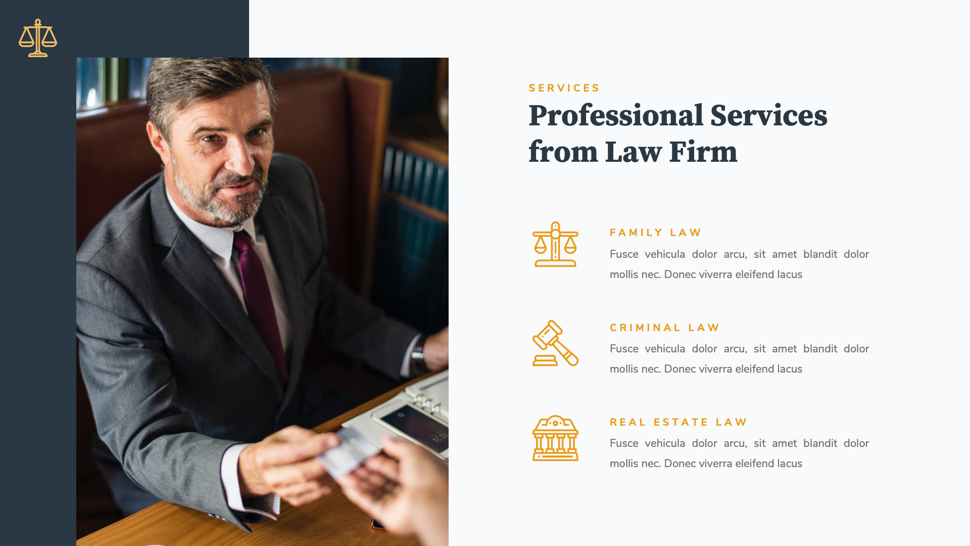 LEGAL - Attourney & Lawyer Google Slides Template, Presentation Templates