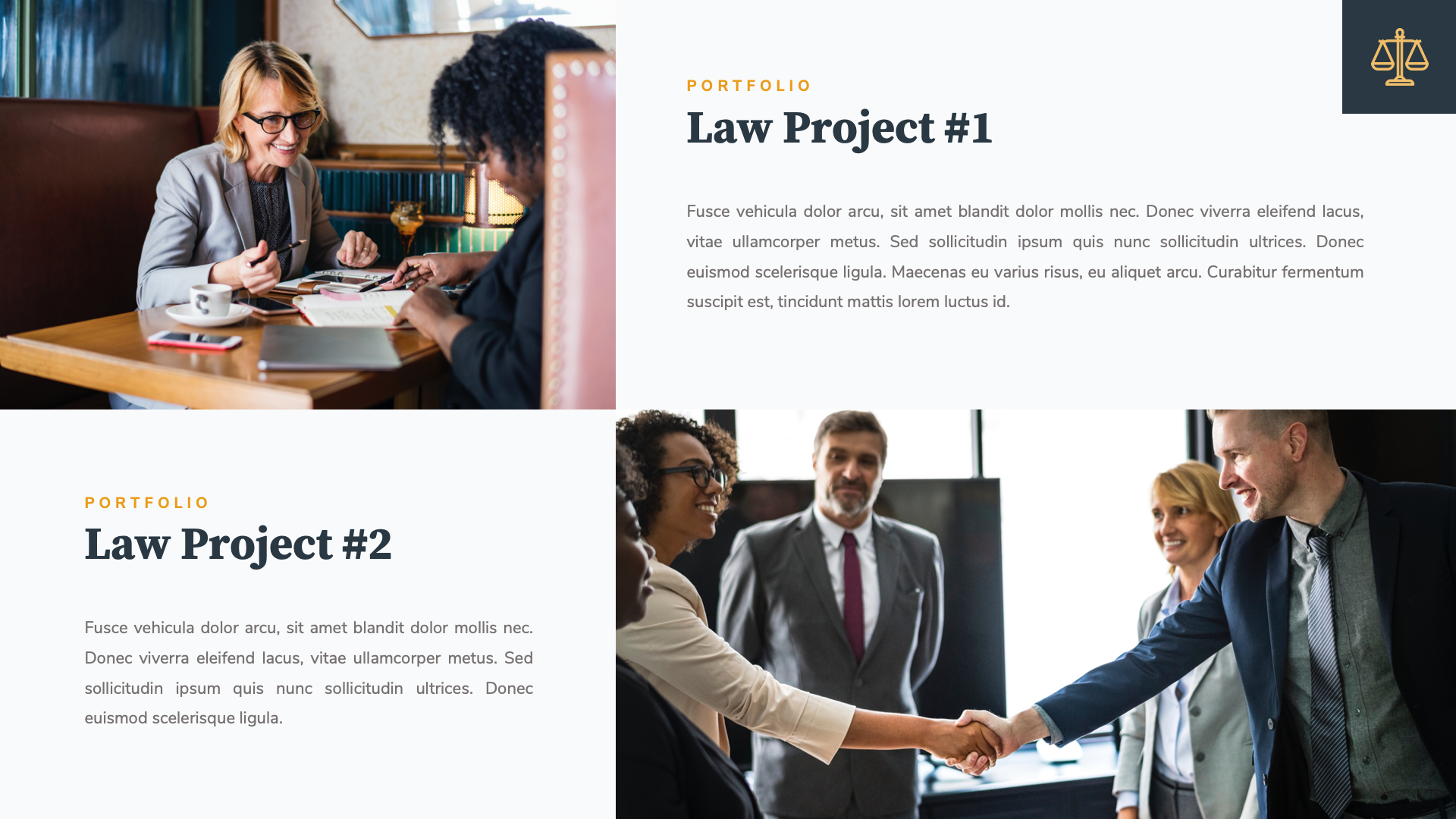 LEGAL - Attourney & Lawyer Google Slides Template, Presentation Templates