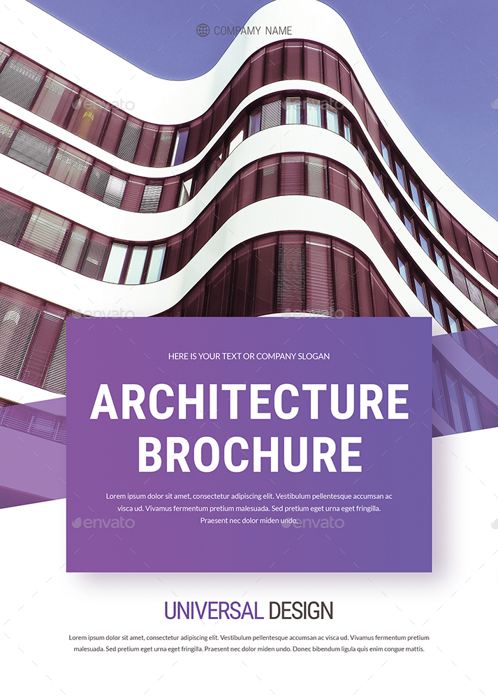 Universal Two-Sided Flyer With Diagonal Elements, Print Templates ...