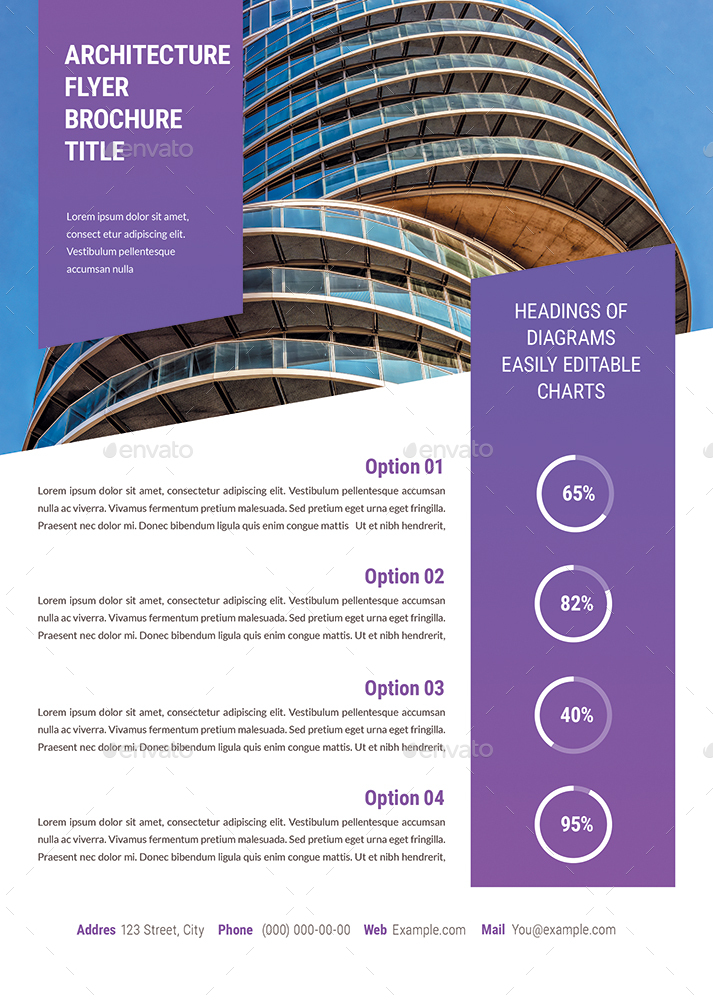 Universal Two-Sided Flyer With Diagonal Elements, Print Templates ...