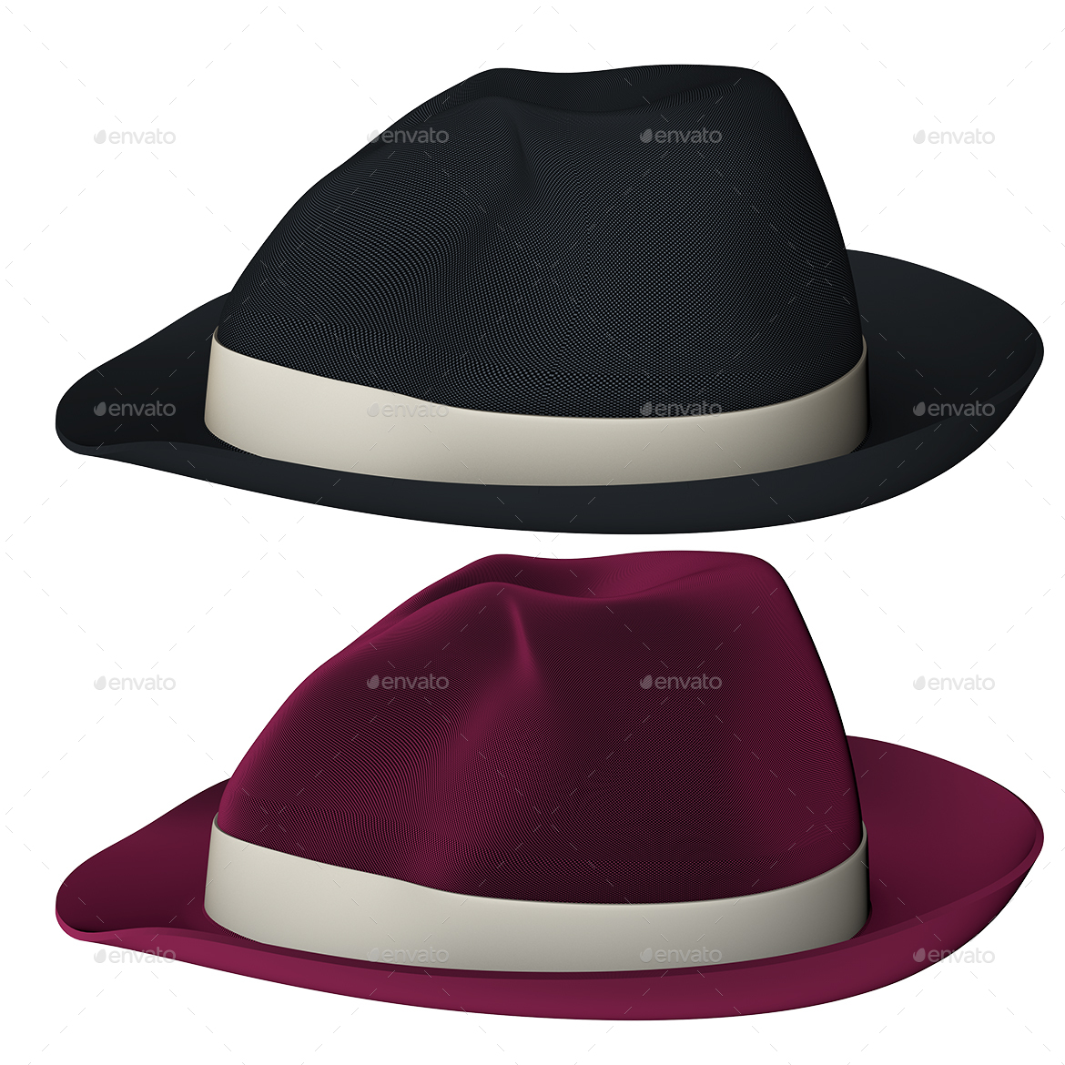 Fedora Hats by Abdelrahman_El-masry | GraphicRiver