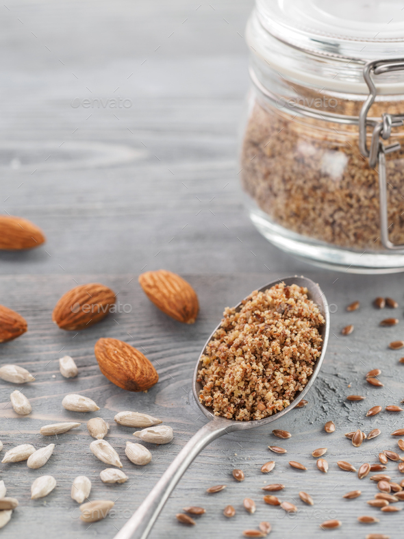 LSA mix, Linseed, Sunflower seeds, Almonds Stock Photo by Fasci | PhotoDune