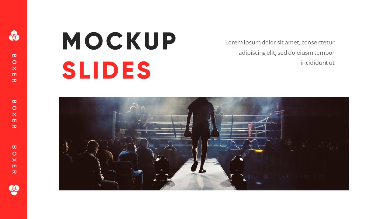 Boxer - Boxing and Sports Powerpoint Template, Presentation Templates