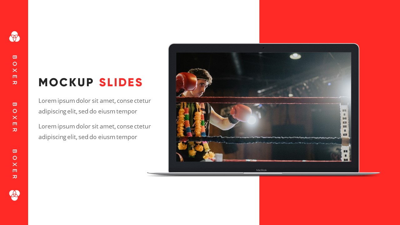Boxer - Boxing and Sports Powerpoint Template, Presentation Templates