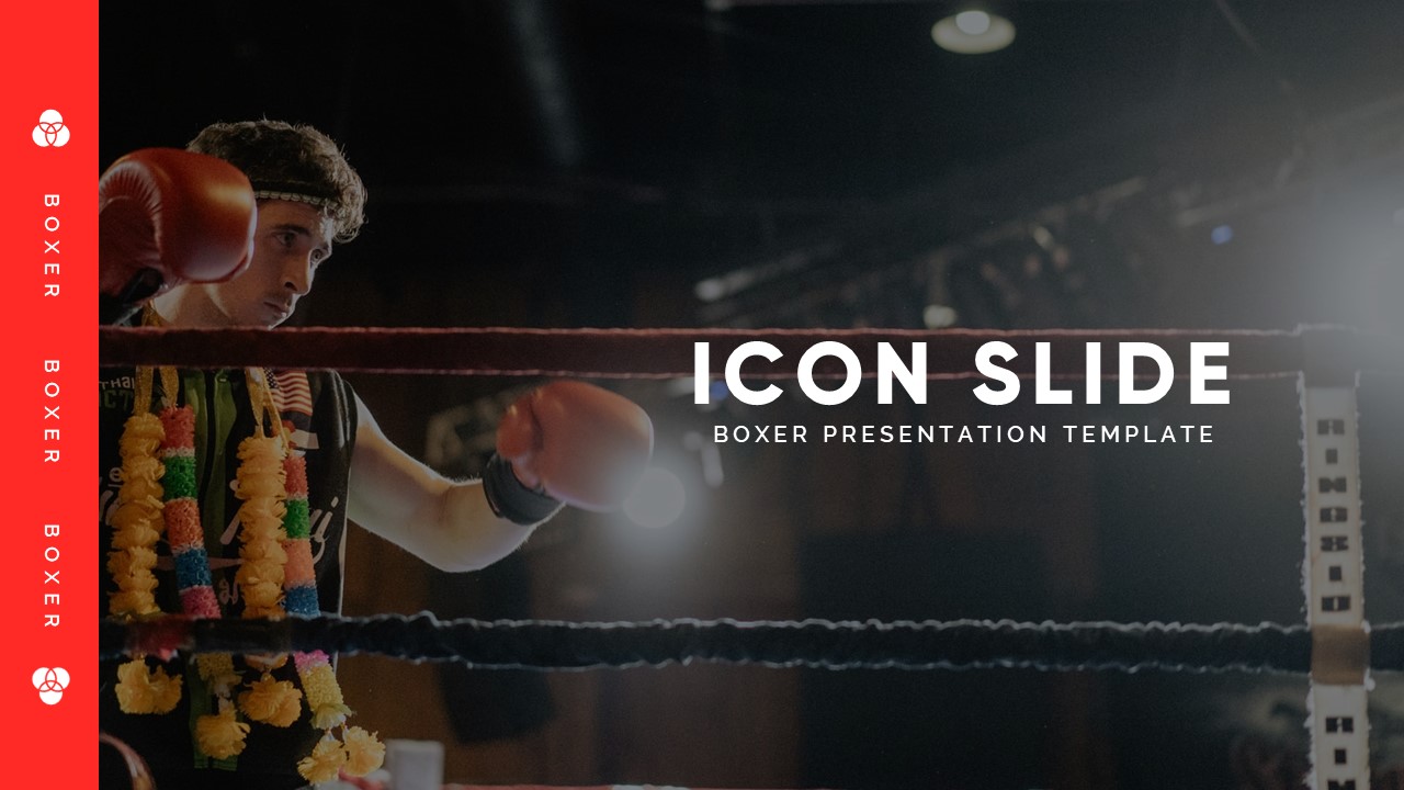 Boxer - Boxing and Sports Powerpoint Template, Presentation Templates