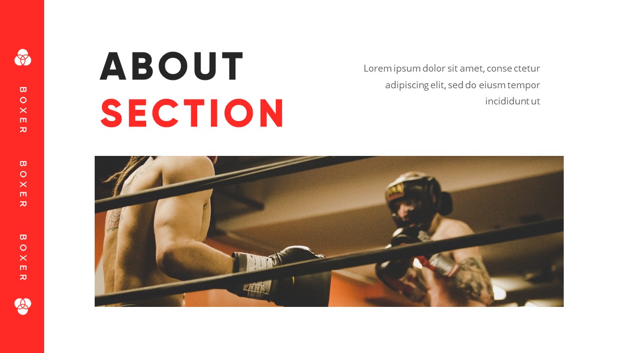 Boxer - Boxing and Sports Google Slides Template, Presentation Templates