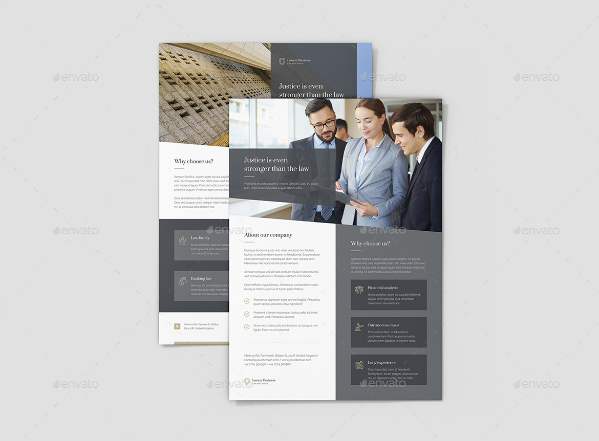 Flyer – Lawyer, Print Templates | GraphicRiver