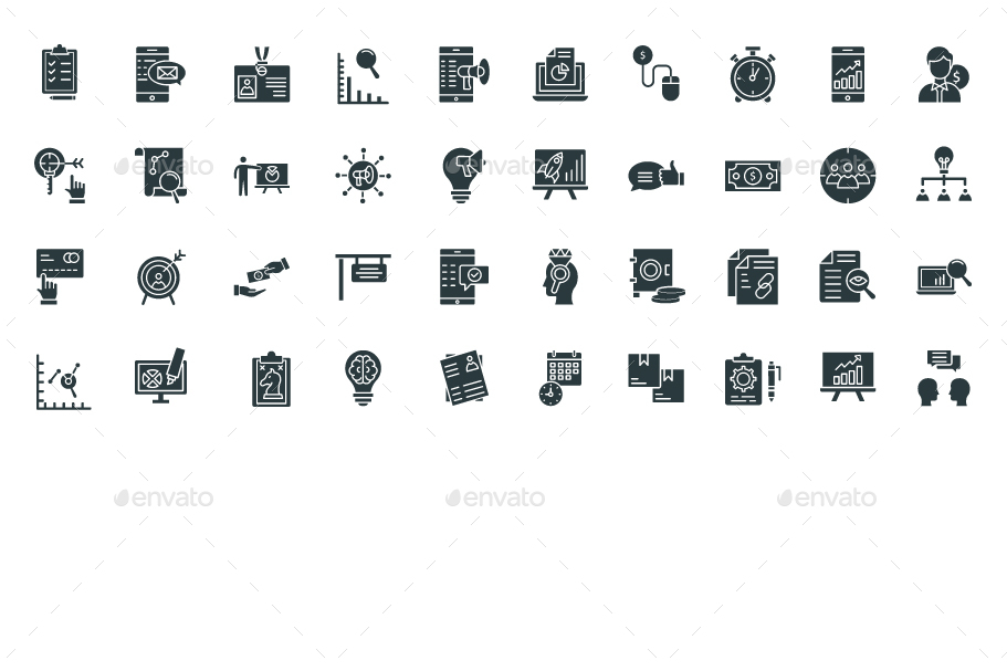 450 Financial Management Vector Icons Pack, Icons | GraphicRiver