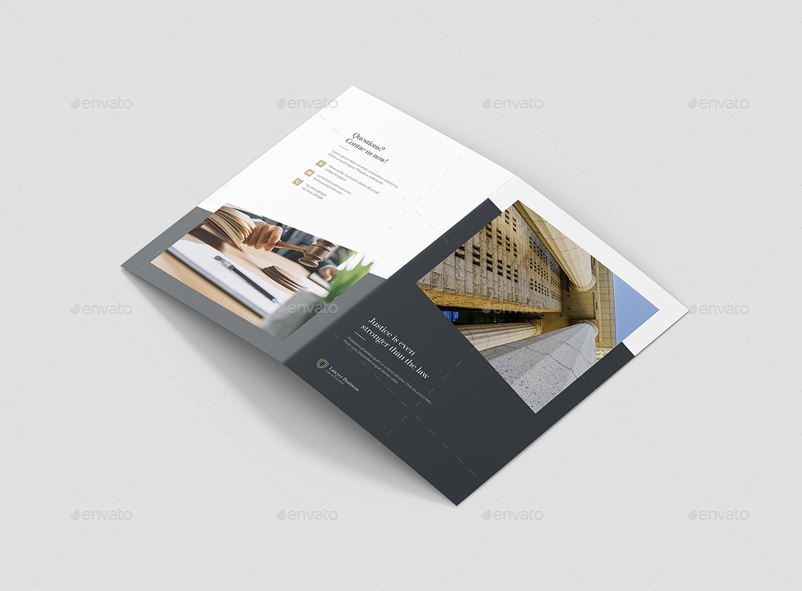 Brochure – Lawyer Bi-Fold, Print Templates | GraphicRiver