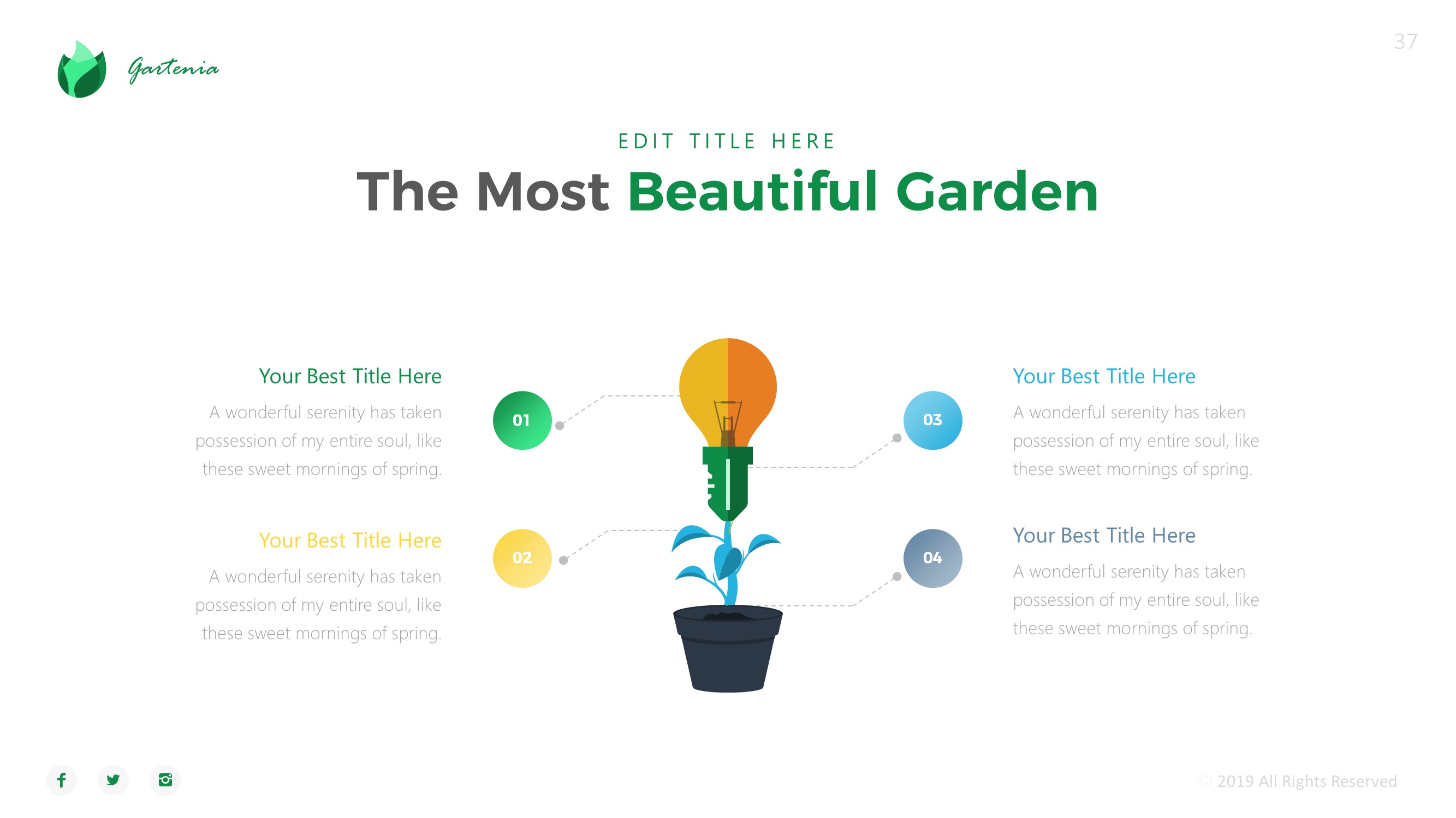Gartenia - Gardening PowerPoint Template, Presentation Templates ...