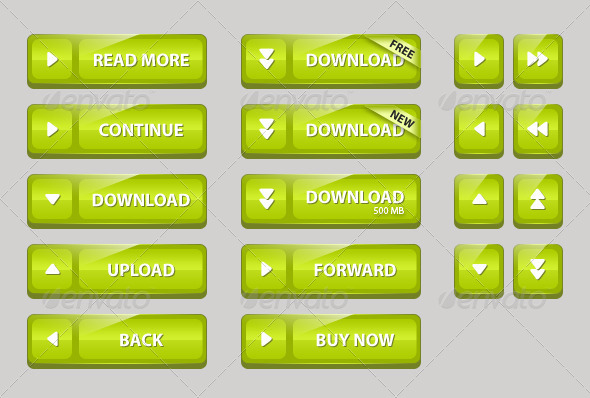 Web Button Collection 1, Web Elements | GraphicRiver