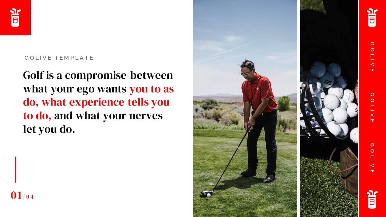 Golive - Golf Clubs Powerpoint Template, Presentation Templates ...