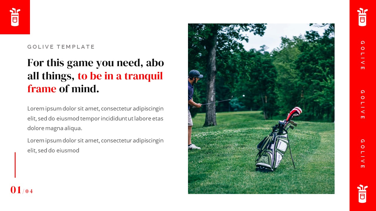 Golive - Golf Clubs Powerpoint Template, Presentation Templates ...