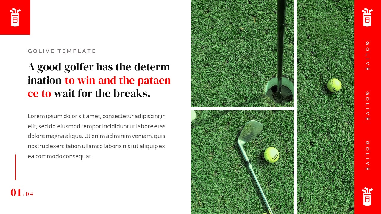 Golive - Golf Clubs Powerpoint Template, Presentation Templates ...