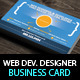 Creative Web Designer/Developer Business Card, Print Templates ...