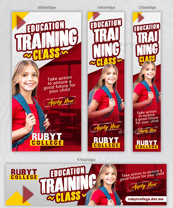 Education Banner, Web Elements | GraphicRiver