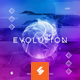 Evolution - Electronic Music Album Cover Artwork Template, Web Elements