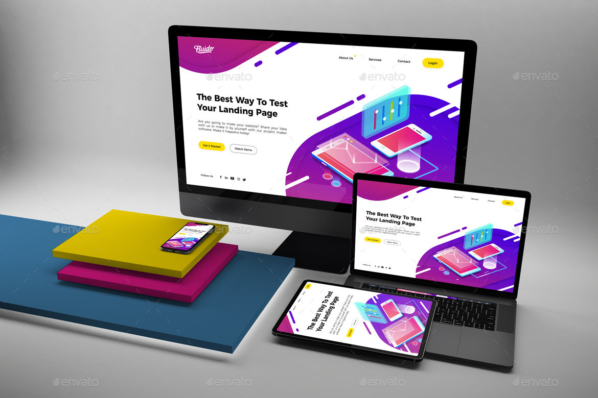 Responsive MockUp V.2, Graphics | GraphicRiver