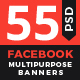 55 Facebook Multipurpose Banners, Web Elements | GraphicRiver